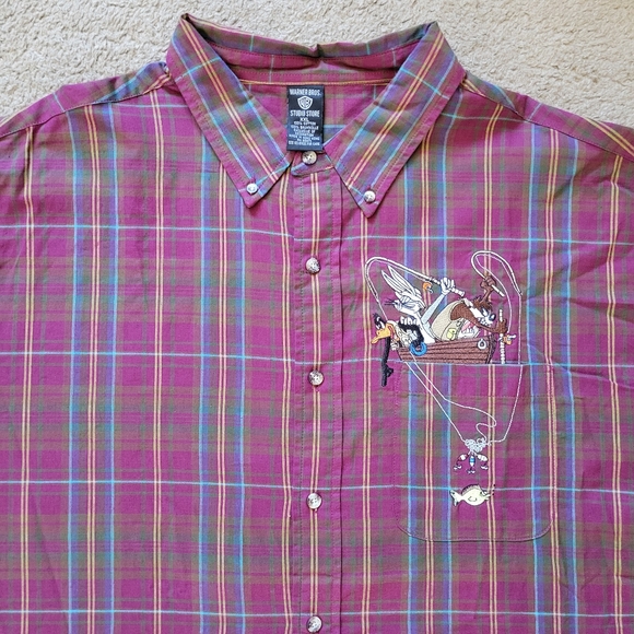 Warner Bros. | Shirts | Vintage Warner Bros Studio Store Embroidered ...
